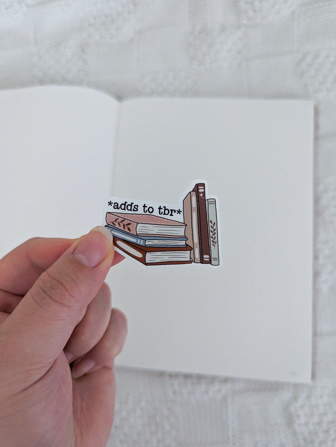 Adds to Tbr Die-cut Sticker | Weatherproof Sticker, Vinyl Sticker ...