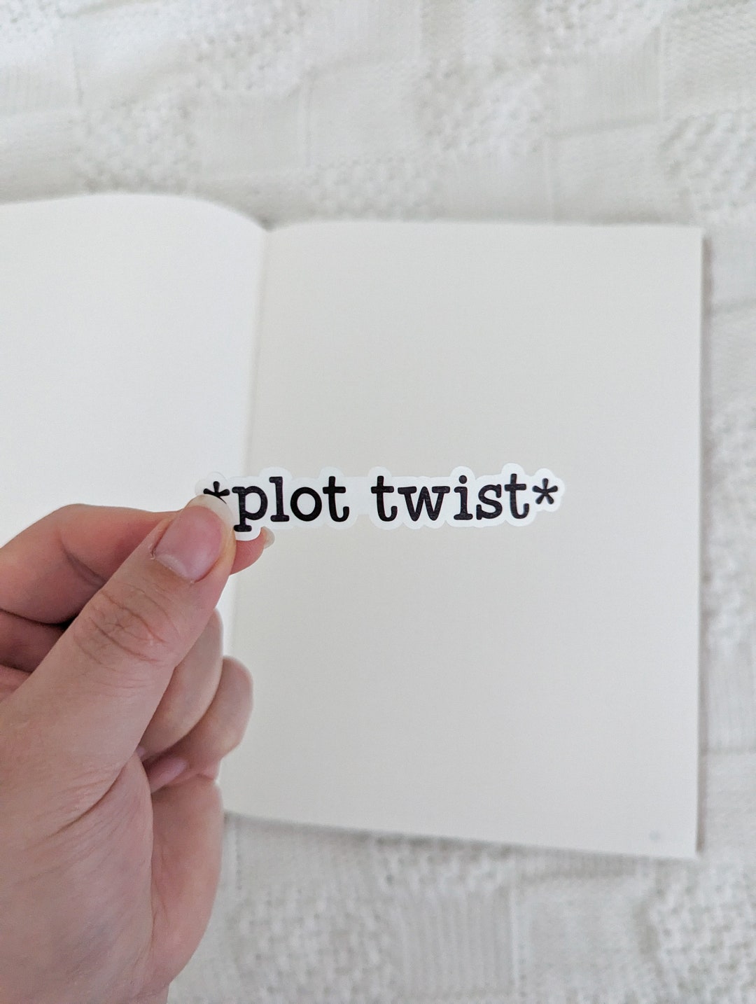 Plot Twist Die-cut Sticker | Weatherproof Sticker, Vinyl Sticker, Water ...
