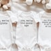 Funny Gift for Triplets, Triplets Matching Baby Onesies, Triplets Gift ...