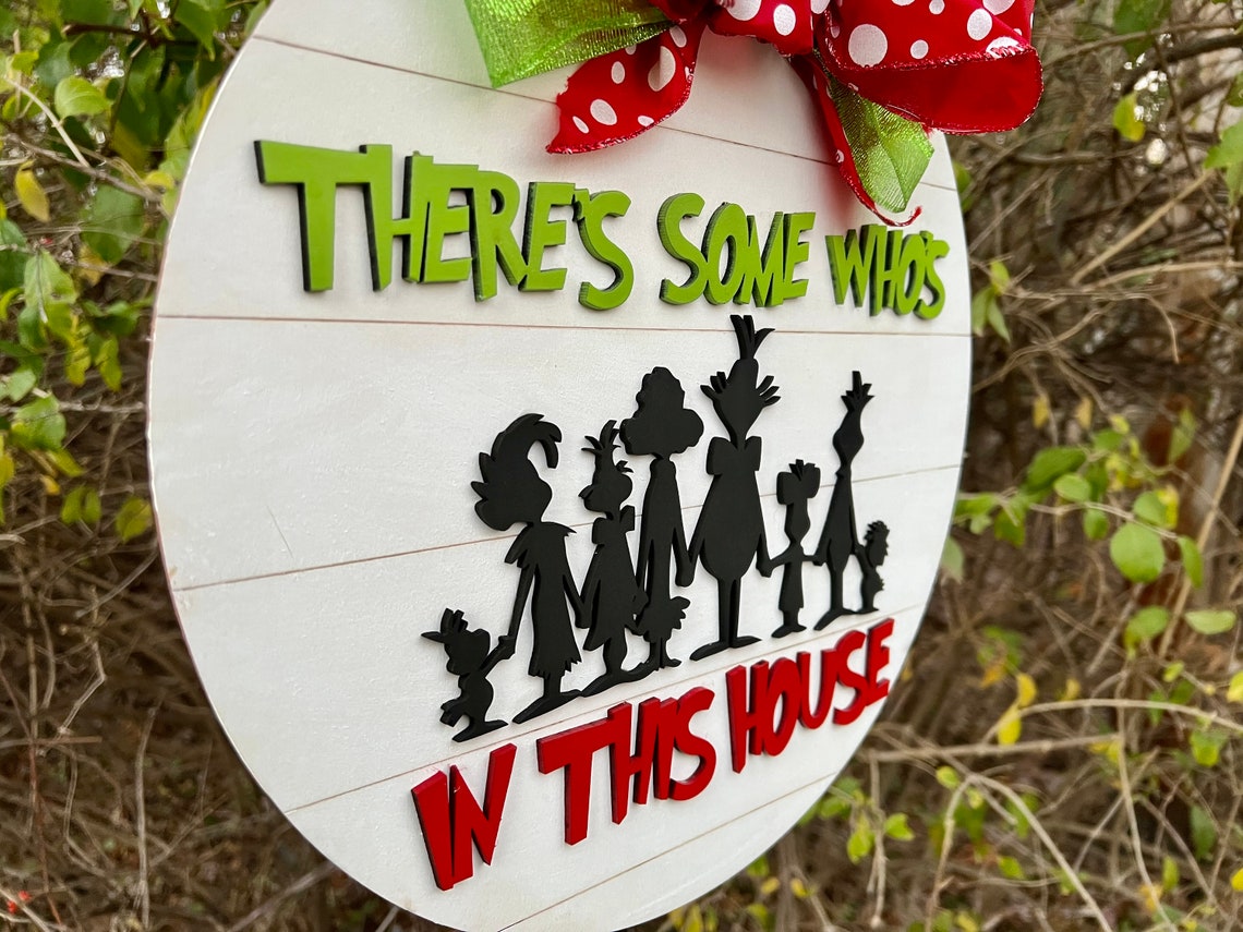 Theres Some Whos in This House Sign - Etsy
