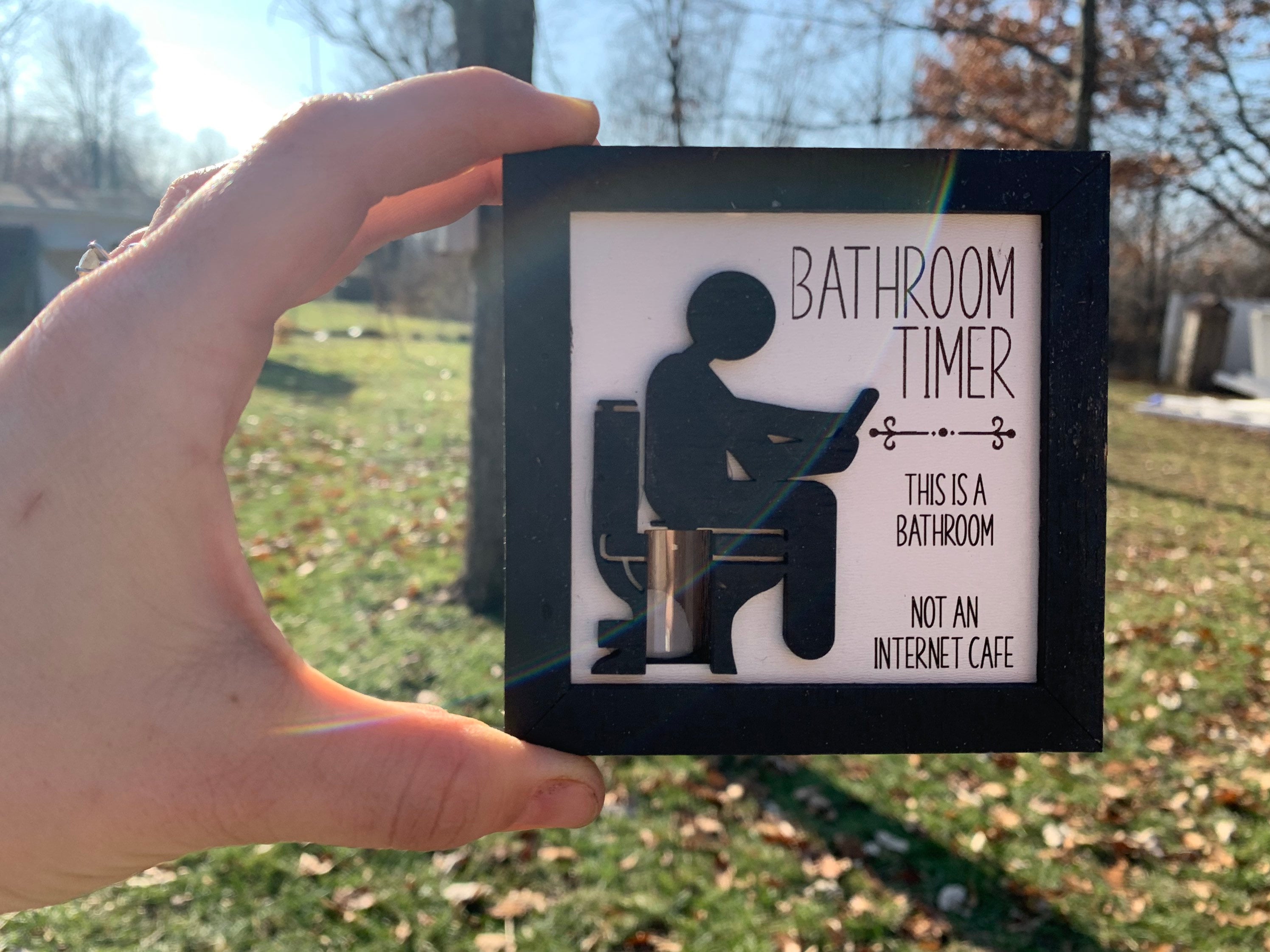 2-sided Bathroom Timer Funny Gag Gift - Etsy