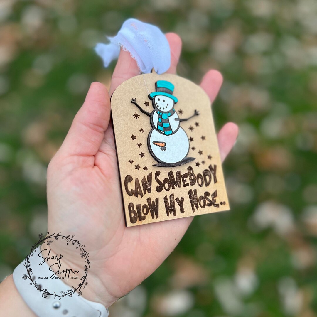 Funny Snowman Ornament Gag Gift Inappropriate Gift Blow My Nose BJ Sexy ...