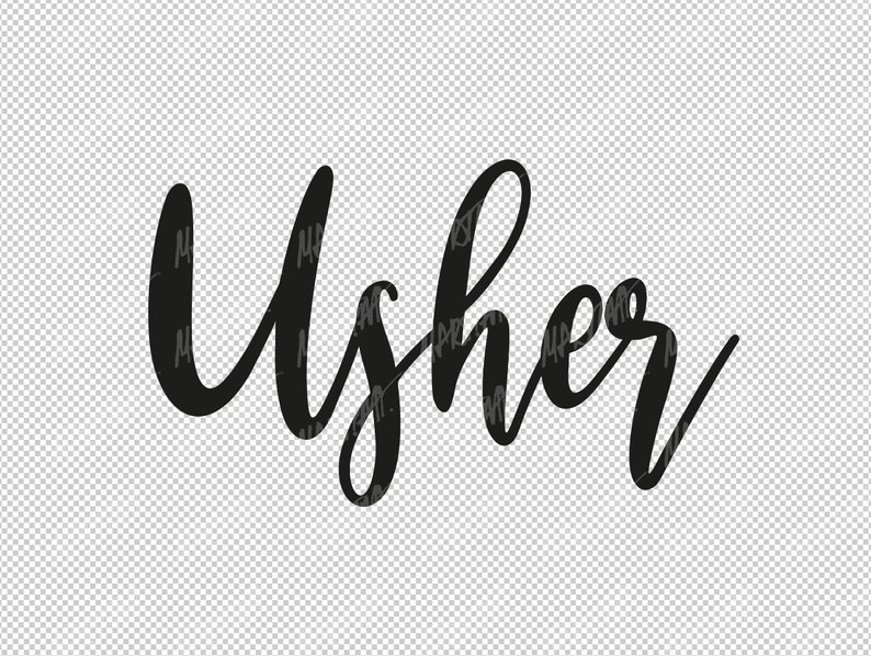 Usher Svg Dfx Jpeg Pdf Png Eps Instant Digital Download Vector - Etsy ...
