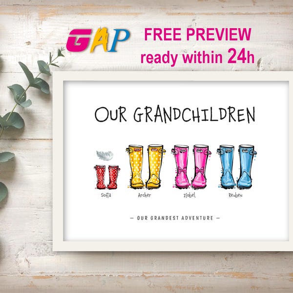 30 Grandchildren Sign - Etsy UK