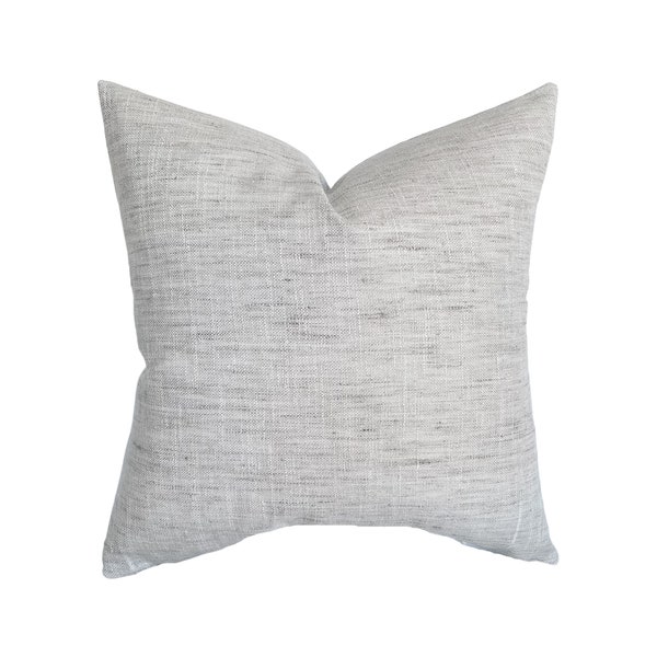 Grey Linen Pillow - Etsy