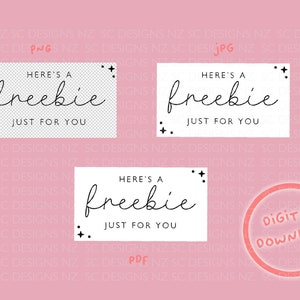 Freebie Sticker for Thermal Printer PNG | Free Stuff Sticker | Small ...