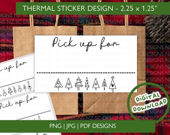 Thank You Pick up Labels Small Business Package Stickers 4x6" - Etsy