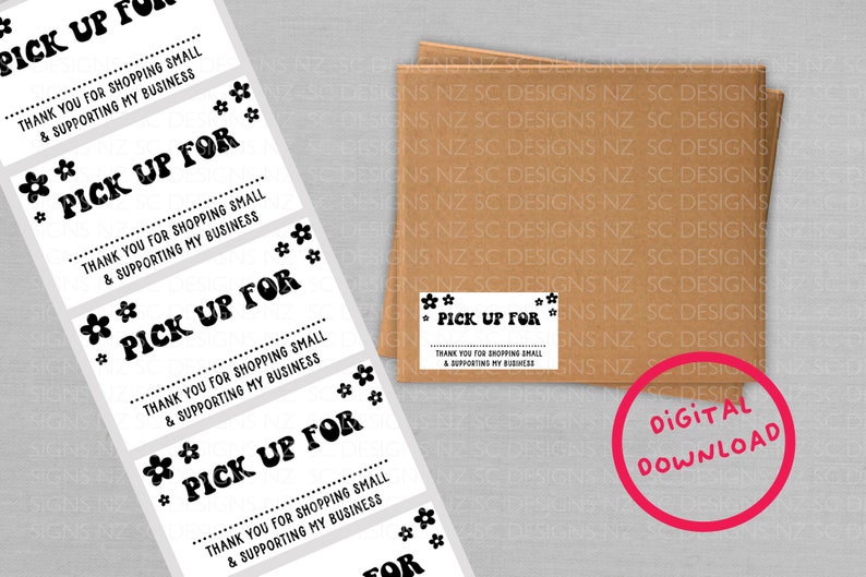Pick up Sticker for Thermal Printer PNG Local Pickup Sticker - Etsy