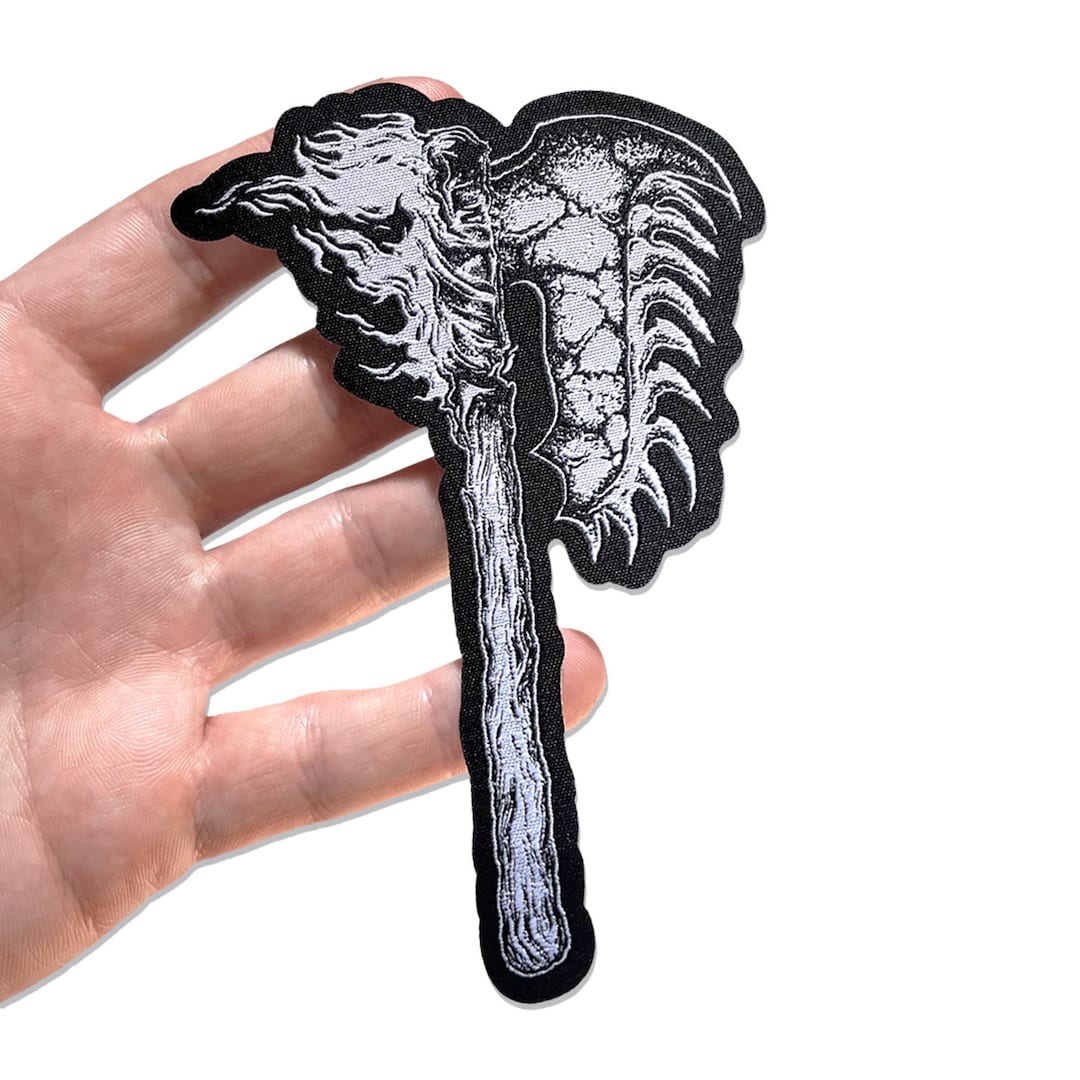 Fiery Weapon Enchant Battle Axe Patch Embroidered Patch Battle Vest 2h ...