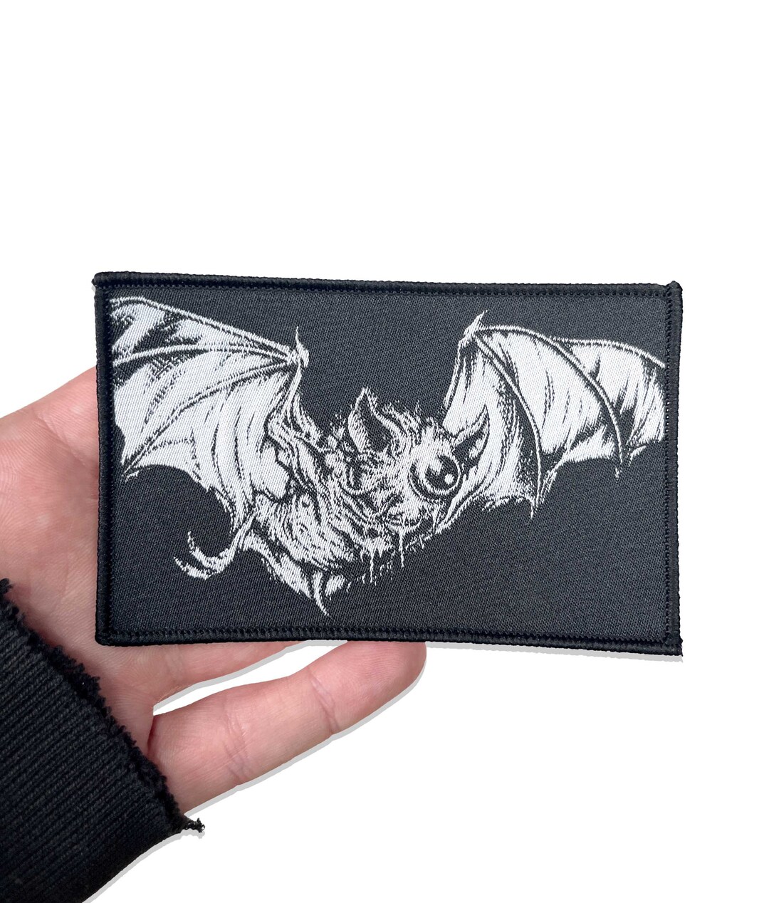 Flying Bat Patch Embroidered Patch Battle Jacket Wizard Cleave Battle ...