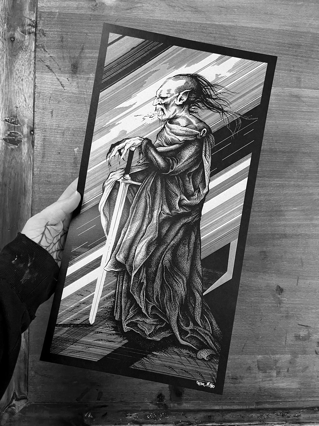 Vampire Art Print: Transylvanian Thirst, Fantasy Illustration - Etsy