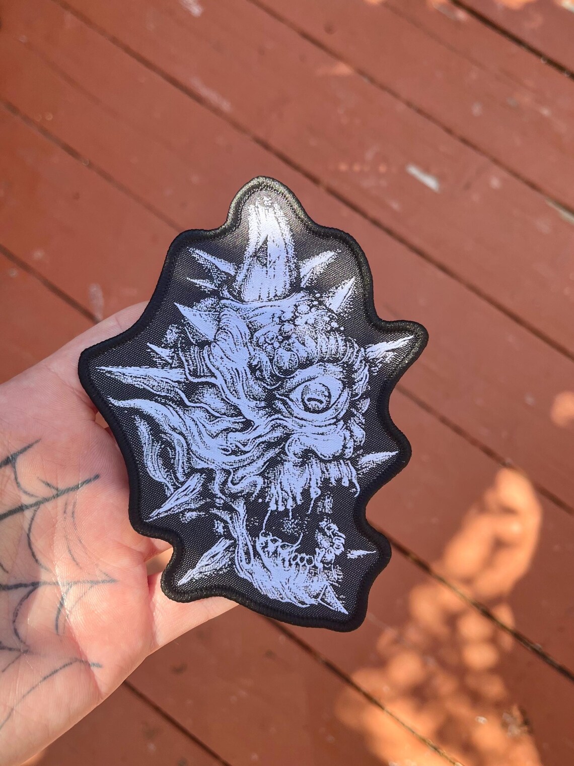 Cyclops Woven Patch: Heavy Metal Battle Vest, Dark Art Embroidery - Etsy