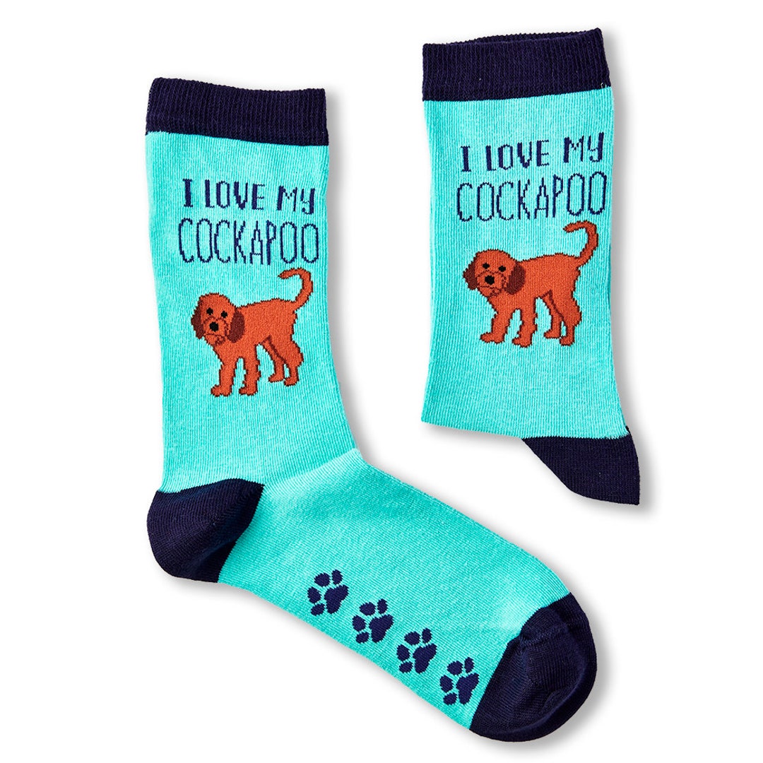Ladies I Love My Cockapoo Socks Gift 1 Pair Cotton Rich Socks Premium ...