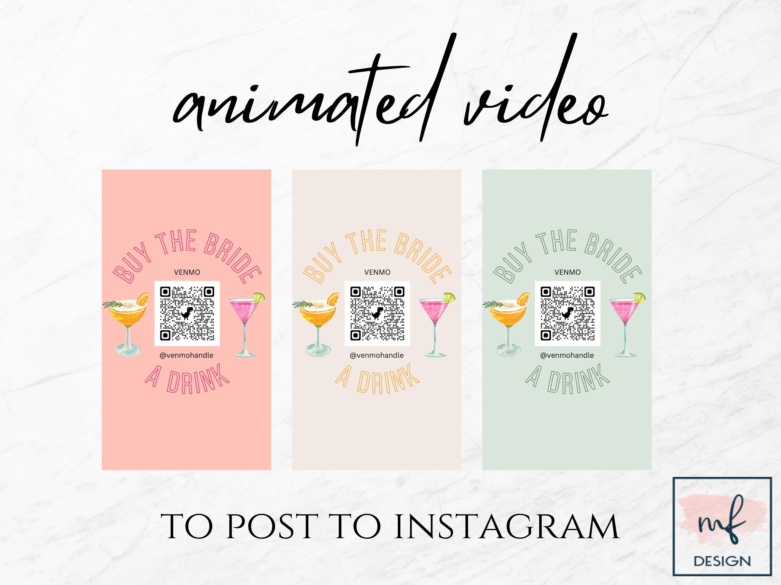 Buy the Bride A Drink Instagram Story Template Tropical Bachelorette ...