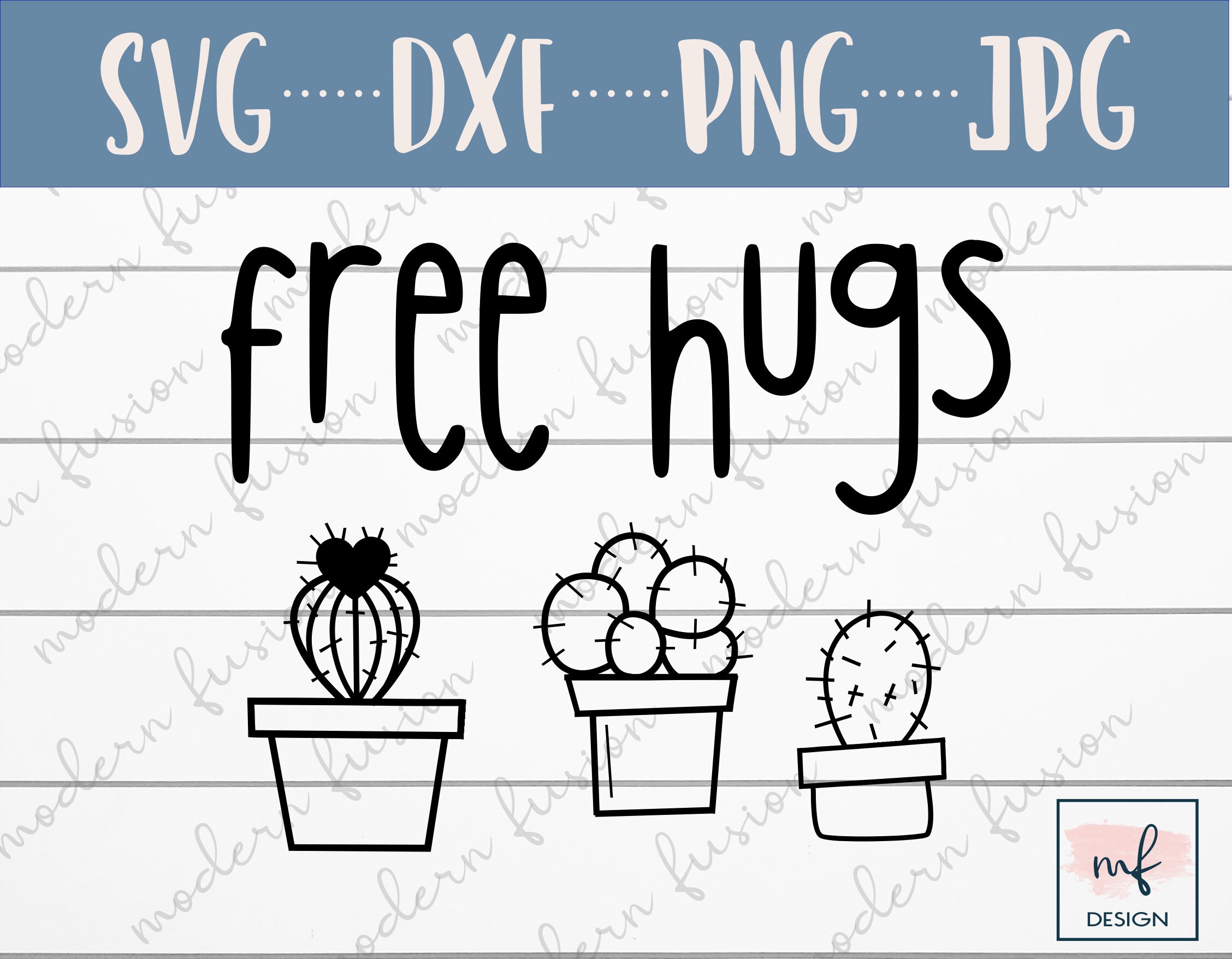 Free Hugs SVG, SVG Files for Cricut, Cactus Svg, Cactus Shirt, Funny ...