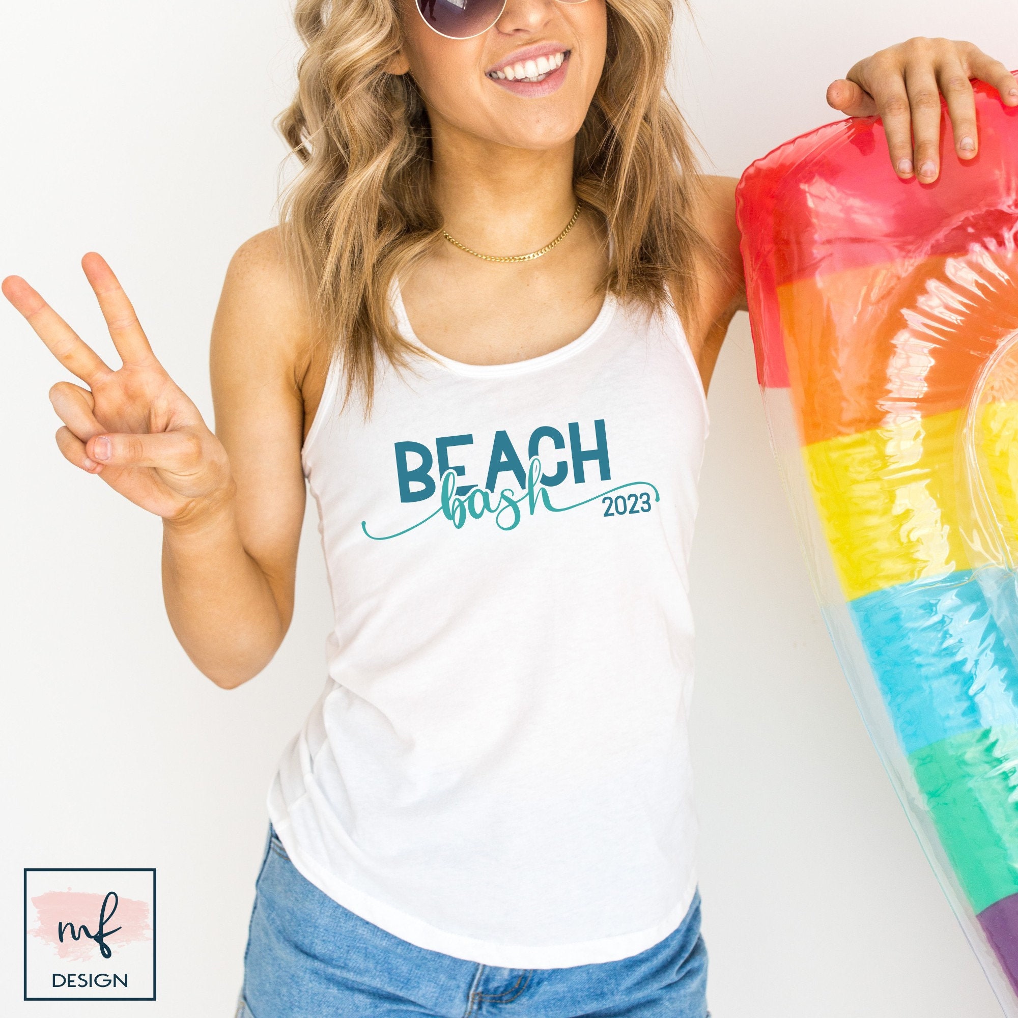 Beach Bash SVG Personalized Beach SVG Beach Party Decor Custom Beach ...