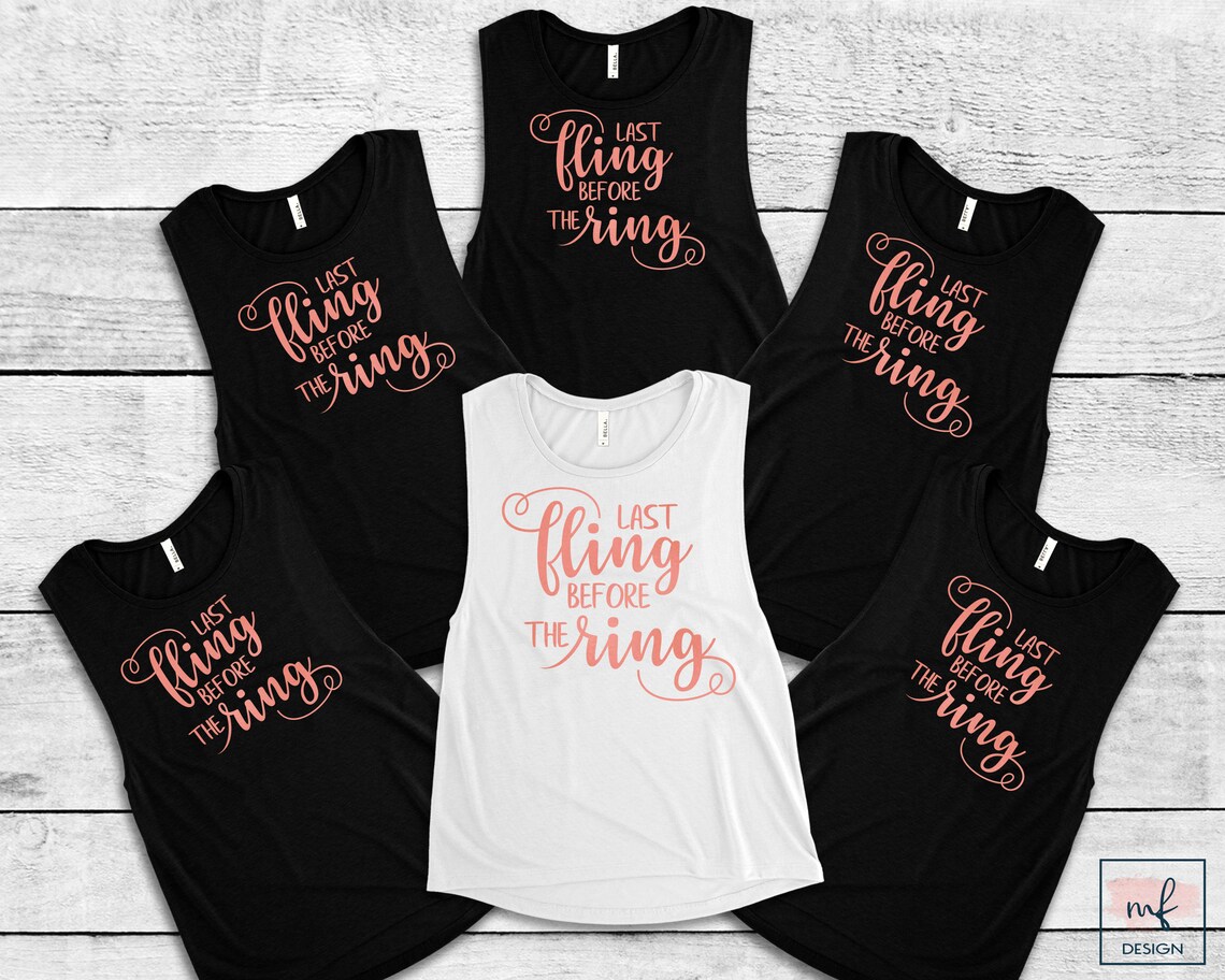 Last Fling Before the Ring SVG SVG Files for Cricut - Etsy