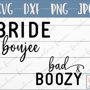 Bride and Boozy SVG, SVG Files for Cricut, Bachelorette Svg, Bride Svg ...