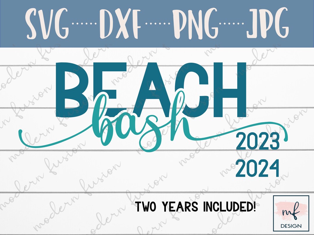 Beach Bash SVG | Personalized Beach SVG | Beach Party Decor | Custom ...
