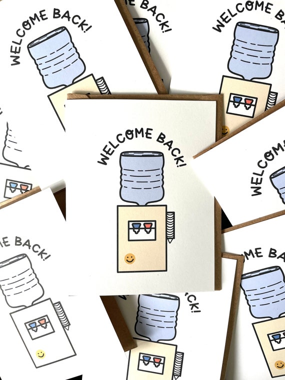 Welcome Back Card Back in Office Staff Employee Thank You - Etsy