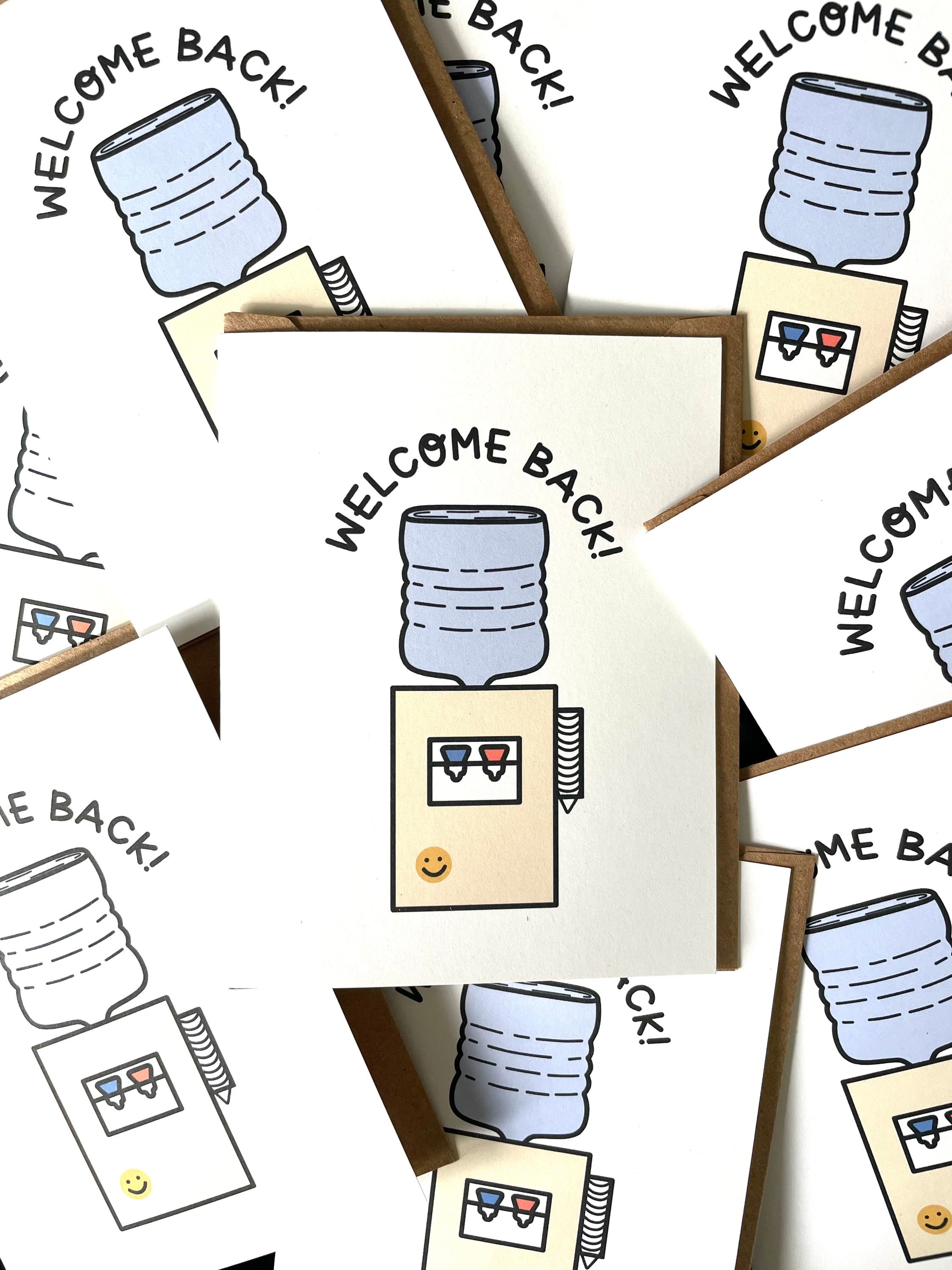 Welcome Back Card | Back in Office | Staff Employee Thank You | First ...