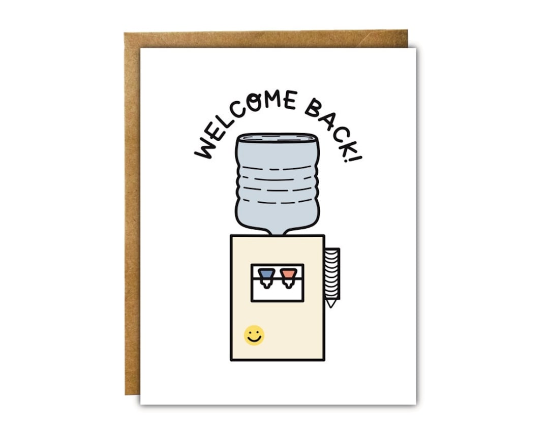 Welcome Back Card | Back in Office | Staff Employee Thank You | First ...