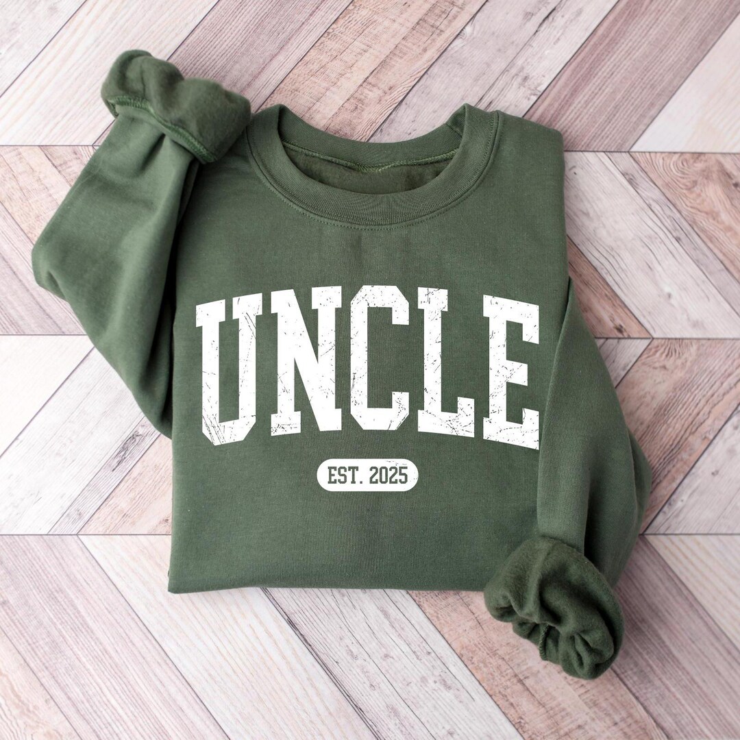 Custom Uncle EST Sweatshirt, Fathers Day Gift, Uncle Birthday Gift ...