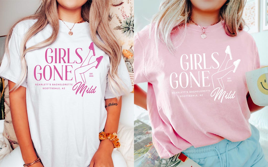 Custom Girls Gone Mild Bachelorette Party Shirt, Spa Bachlorette ...