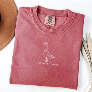 Daddy Goose Shirt, One Silly Goose Dad Shirt, Goose Family Shirt, First ...
