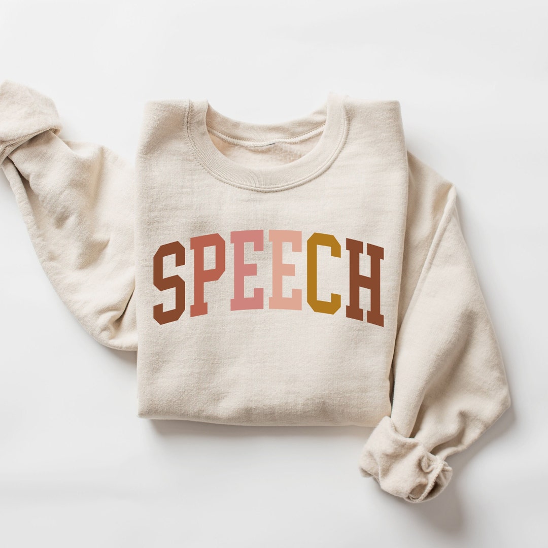 Speech Sweatshirt, Cute Speech Therapy Sweatshirt, Speech Therapist ...