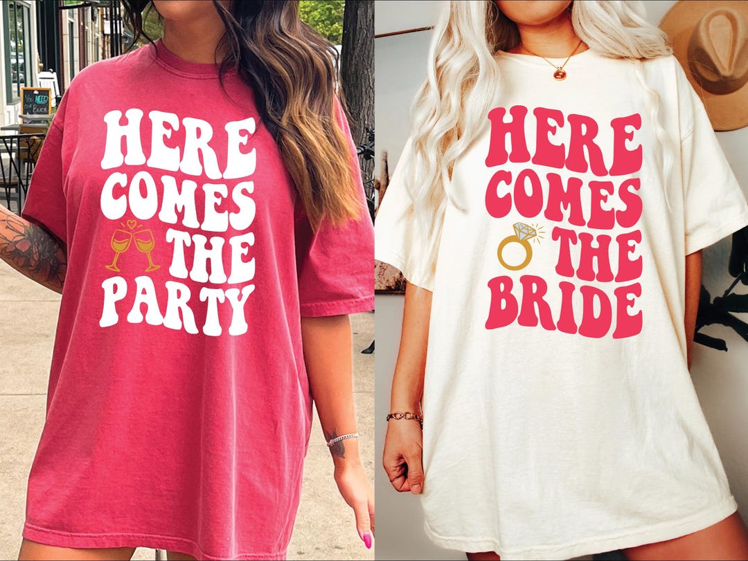 Bachelorette Party Shirts, Here Comes the Party Shirt, Disco Bride ...