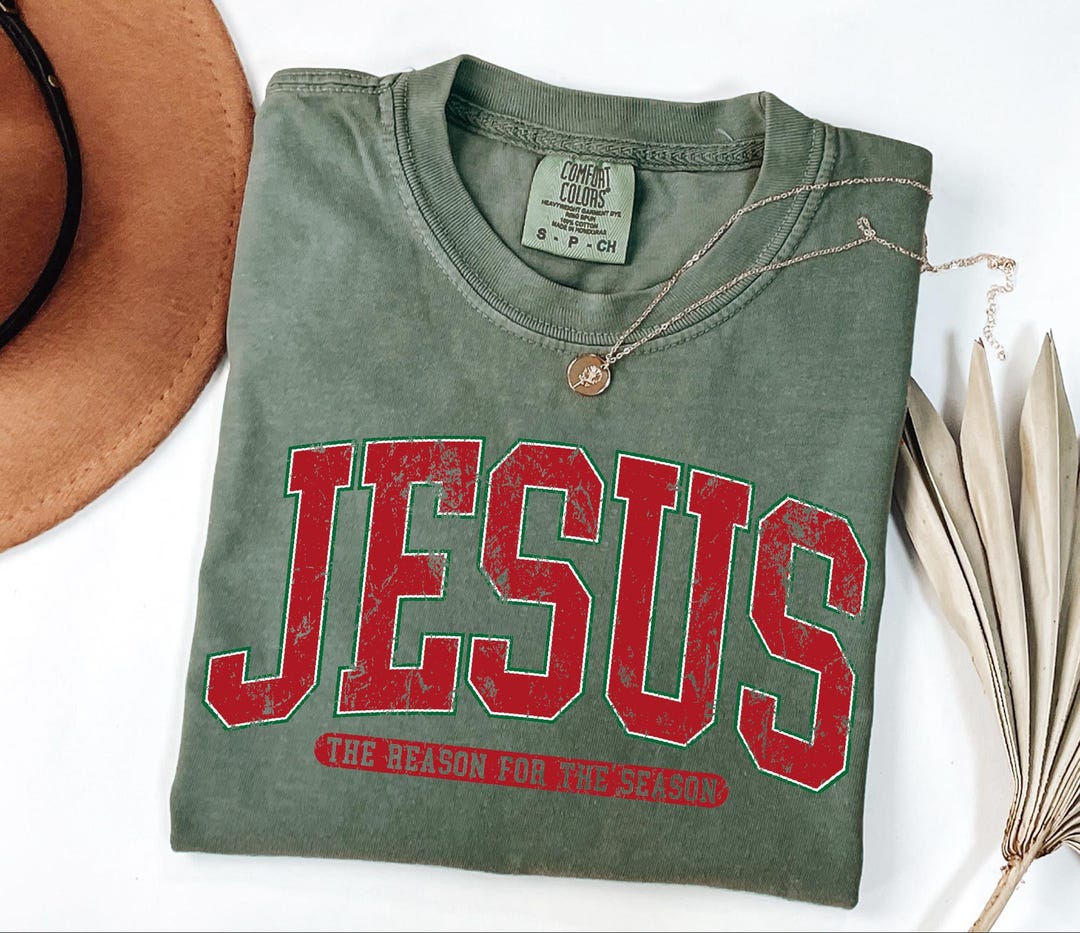Christian Christmas Shirt, Jesus is the Reason for the Season ...
