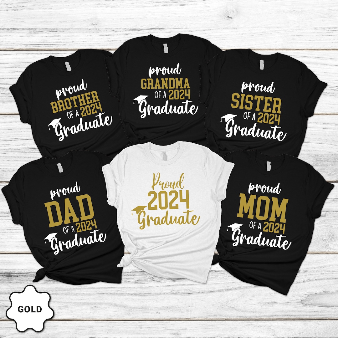 Personalized Family Graduation Shirts, Class of 2024 Family Graduation Shirts Green, Graduation ...