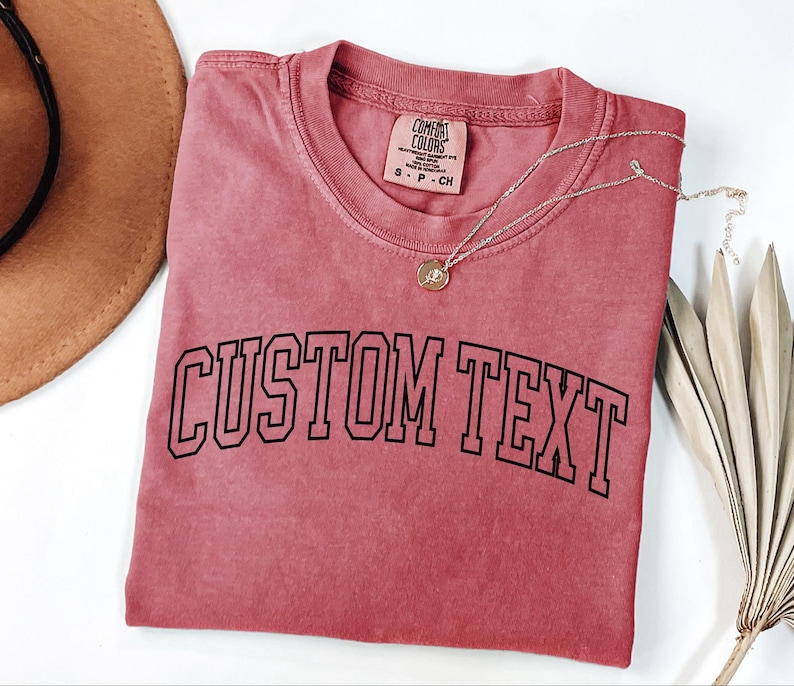 Custom Text Shirt, Custom Logo Shirt, Personalized Text Shirt, Your ...