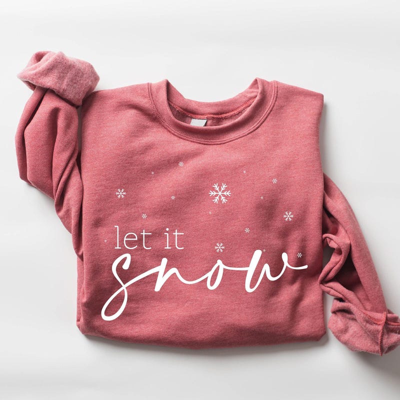 Let It Snow Sweater - Etsy