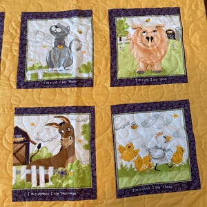 Barnyard Buddies Story Book Quilt. 144 - Etsy