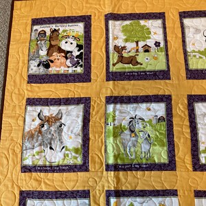 Barnyard Buddies Story Book Quilt. 144 - Etsy