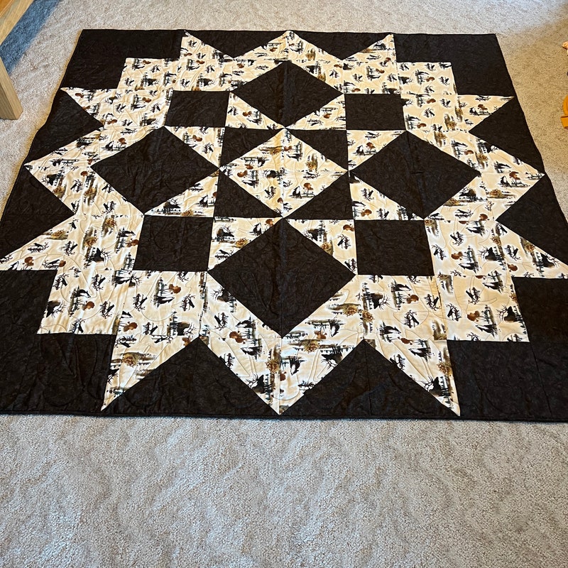 Brown Quilt - Etsy