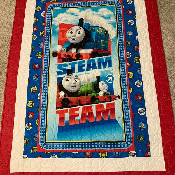 Thomas the Train Quilt - Etsy