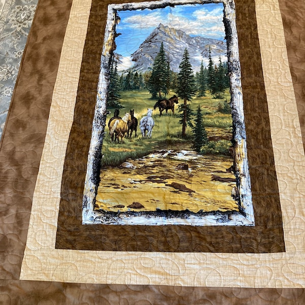 Mountain Scene Quilt - Etsy