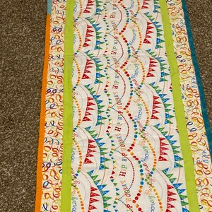 Happy Birthday!!!! Quilted Table Runner 15” X 46” #8606 - Etsy