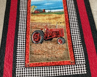 Farmall Tractor Quilts - Etsy