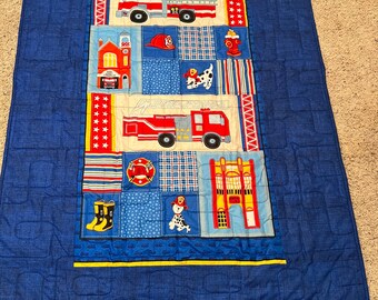 Fire Truck Quilt - Etsy