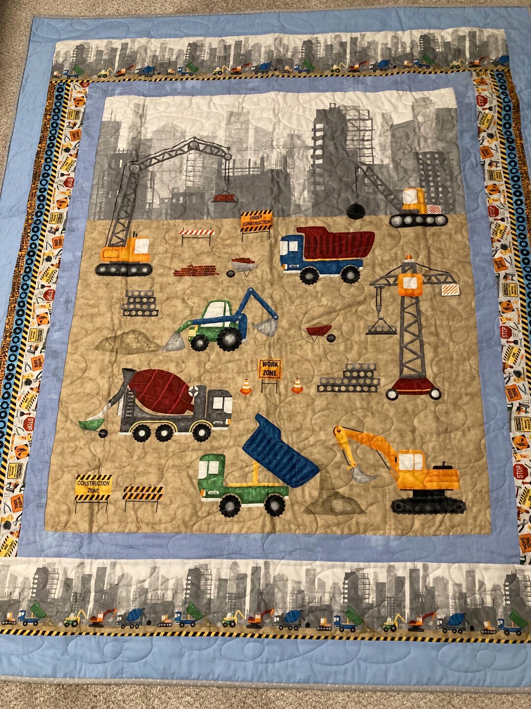Construction Zone Trucks and Tractors. 591 - Etsy