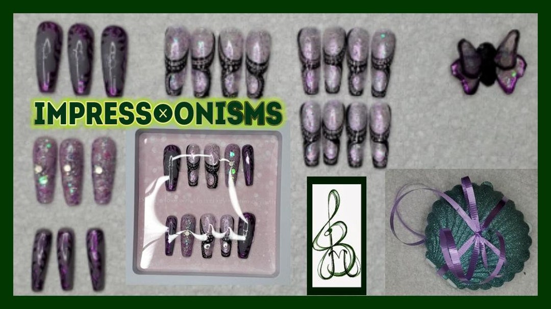 Custom Press-on Nails (impress-onisms) - Etsy