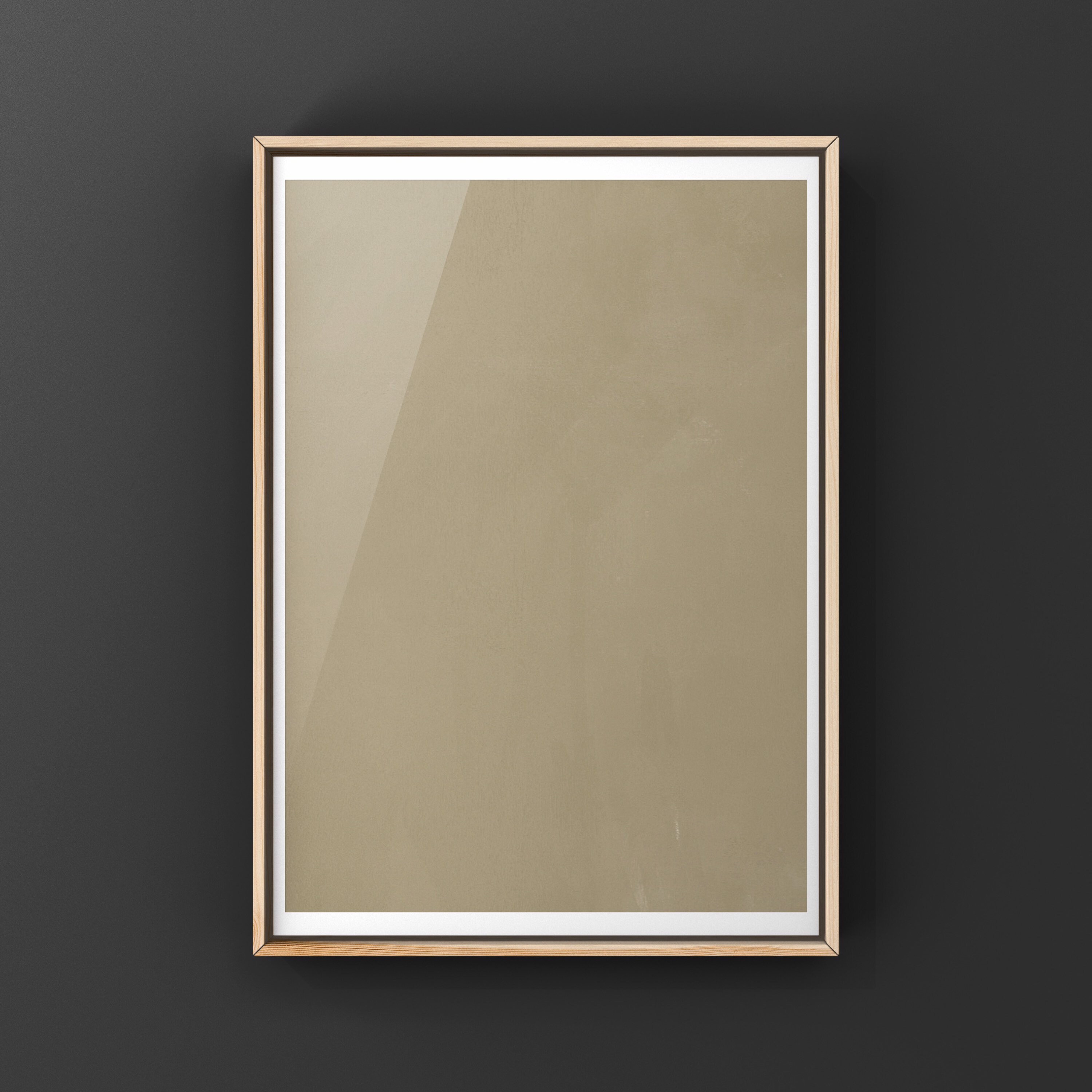 Simple rectangle beige moderne Paainting. | Etsy