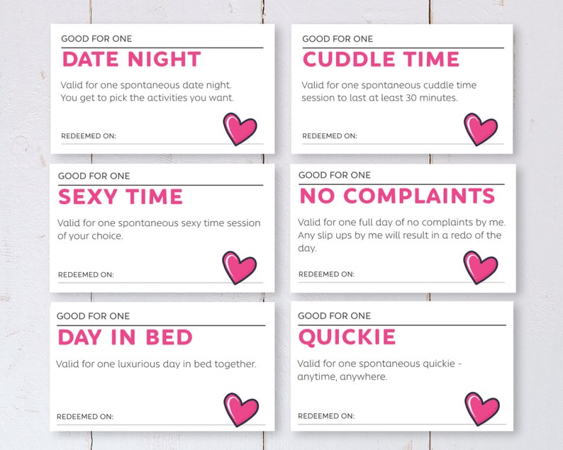 Sexy Edition / Love Coupons / Printable / Great Gift for - Etsy