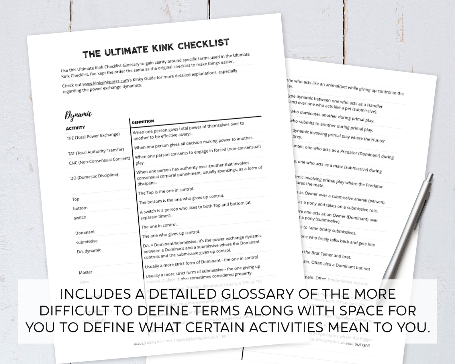 The Ultimate Kink Checklist for Submissives / 712 Kinky Activities to Rate / Discipline / BDSM ...