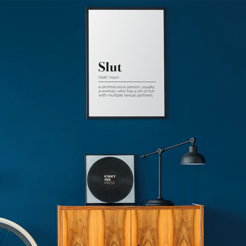 Printable Slut Definition Poster / Digital Print / Home Office - Etsy