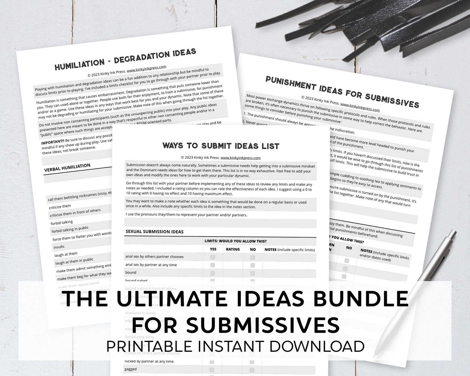 The Ultimate Slave Printable Bundle / Submissives / Discipline / BDSM ...